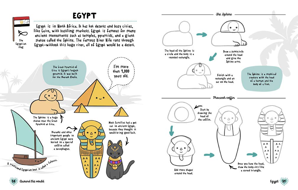 Querida หนังสือภาษาอังกฤษ How to Draw Cute Stuff Around the World (Draw ...