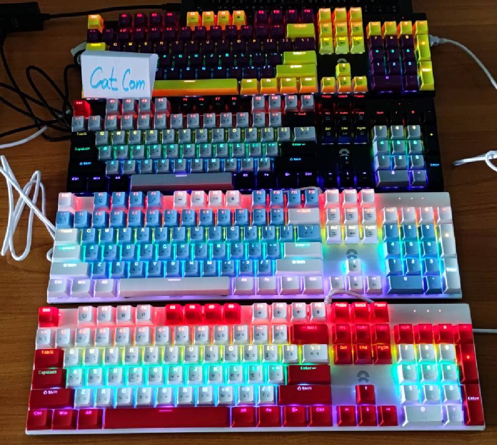 Keyboard Gaming Mechanical OKER K458 MIXED BACKLIT BLUESWITCH รับประกัน ...