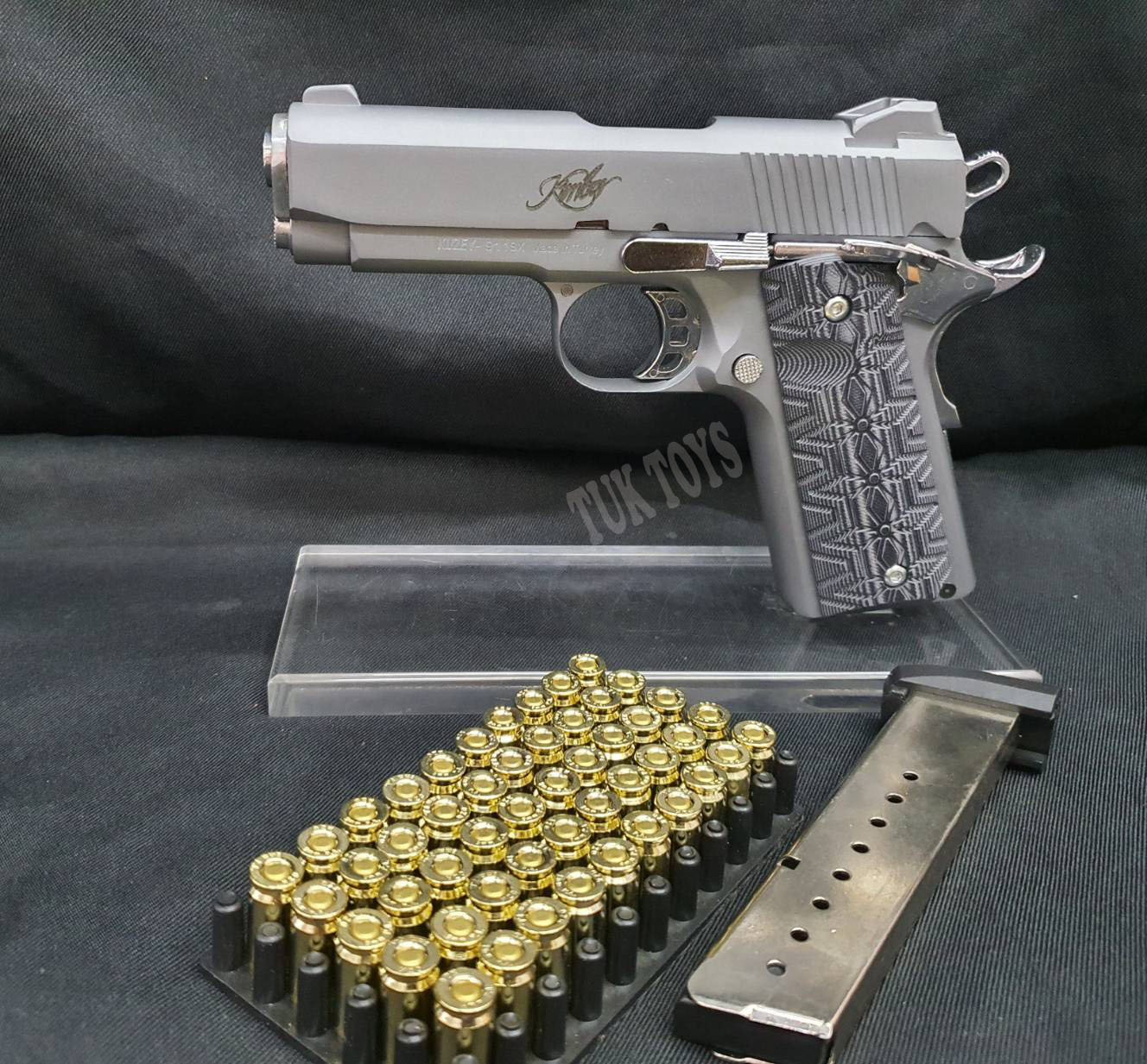 แบงค์ KUZEY 911 KIMBER PRO CARRY ii 9mm.P.A.K. เทา 4 นิ้ว G10 มีด้าม ...