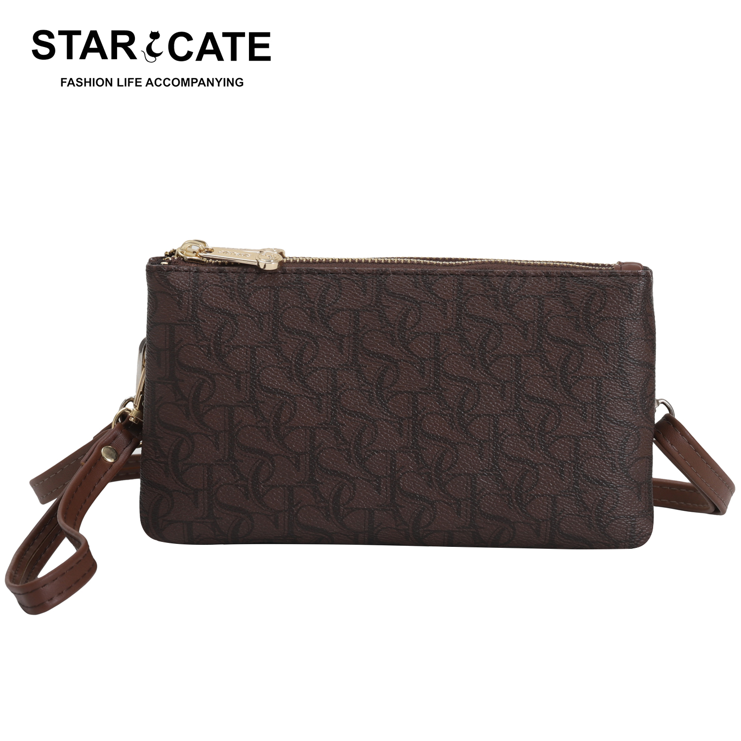 พร้อมส่ง กระเป๋า STARCATE-S202 กระเป๋าสตางค์ใบยาว-กระเป๋าสะพายข้าง มี3สี มาพร้อมกล่อง ทำจากหนัง ...