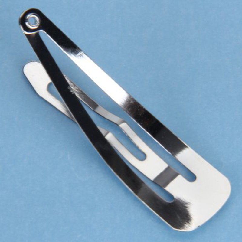 Silver 50pcs/bag Snap Tone Clips Hair Bow Craft 30/40/50mm R3Z0 ...