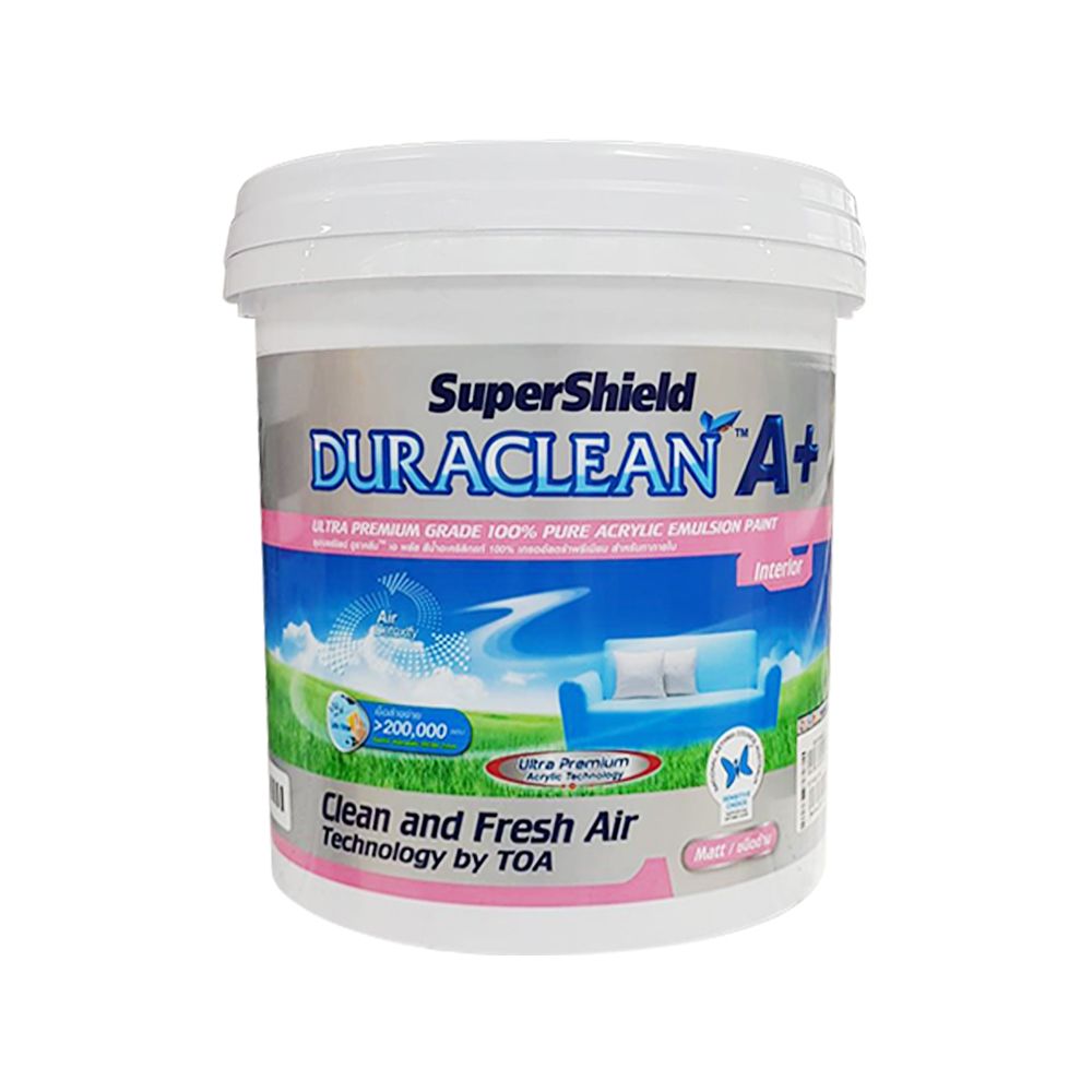 สีน้ำทาภายใน TOA SUPERSHIELD DURACLEAN A+ BASE C ด้าน 2.5 แกลลอน ...