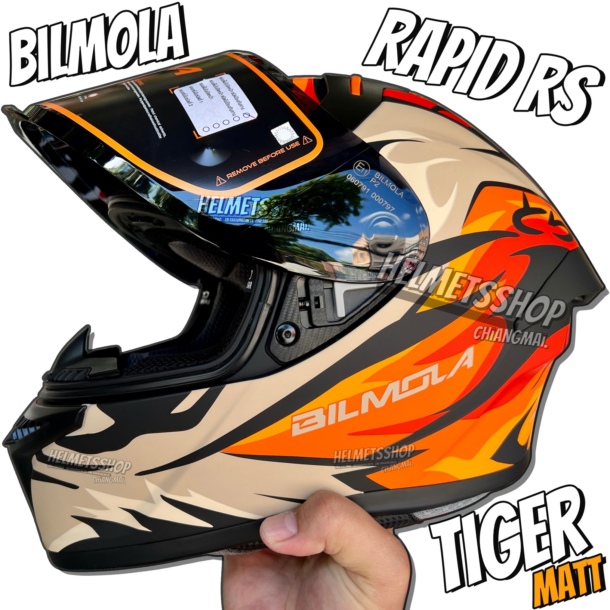 BILMOLA RAPID RS TIGER MATTE [ 2290 ] - Helmets shop - ThaiPick