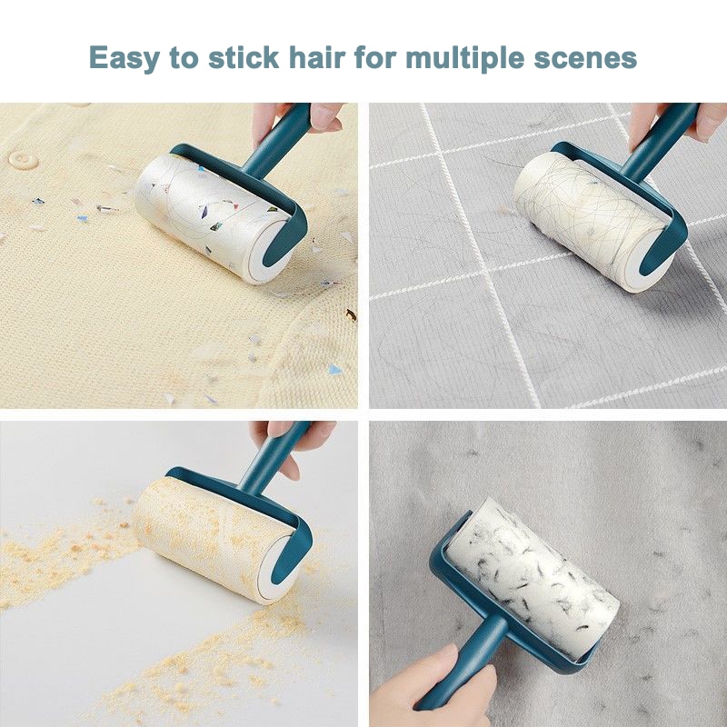 Sticky Roller Dust Wiper Pet Hair Remover Portable Tearable replaceable ...