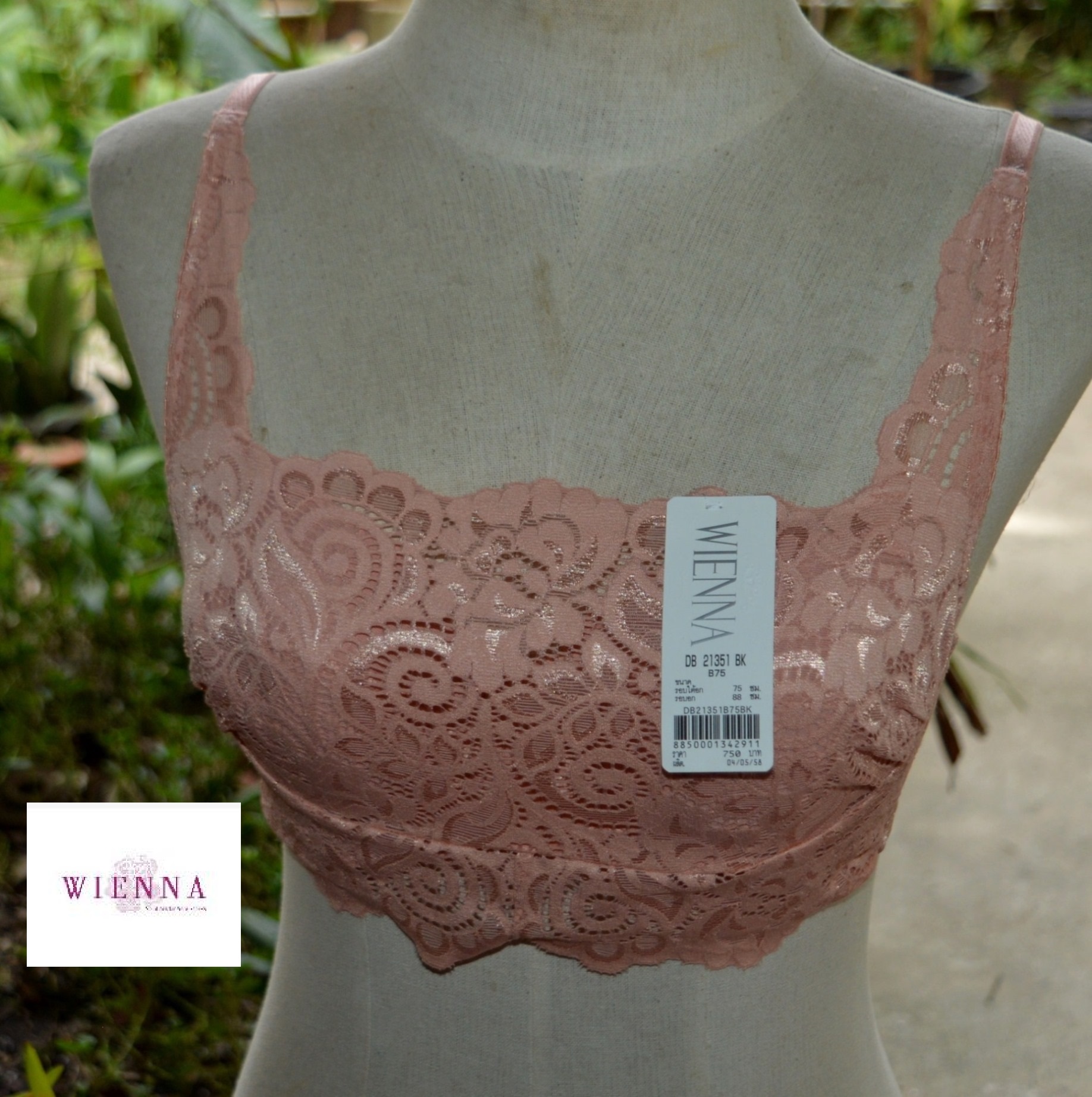 เสื้อชั้นในลูกไม้ ป้ายครบ มีโครง Wienna Size B75/34 - Emfant - ThaiPick