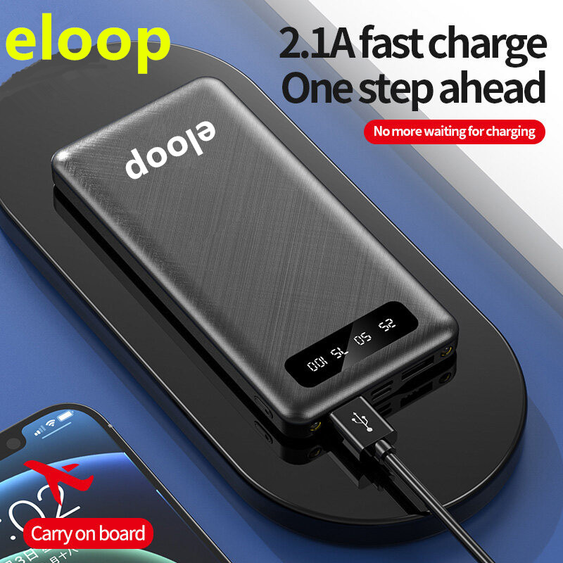 ELOOP Power Bank 30000mAh USB พาวเวอร์แบงค์ ชาร์จเร็ว แบตสำรอง รองรับ ...