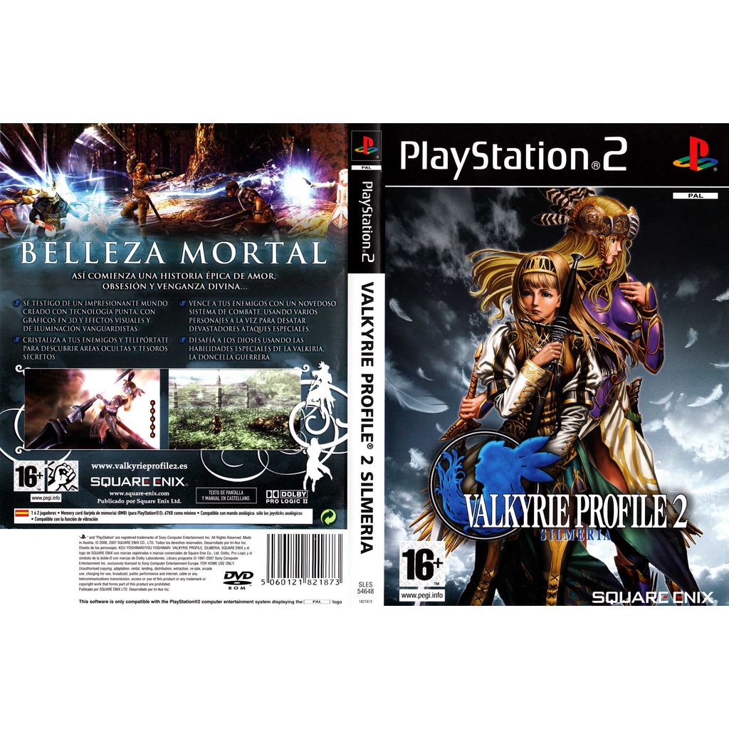 แผ่นเกมส์ PS2 Valkyrie Profile 2 Silmeria แผ่นไรท์ สกรีนแผ่น คุณภาพ ส่ง ...