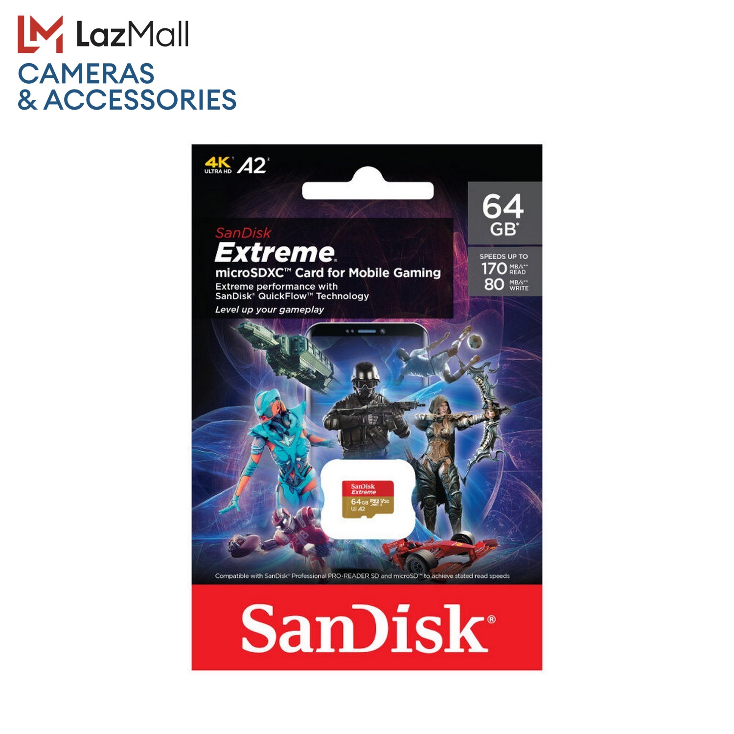 SanDisk Extreme Pro SDXC UHS-I Memory Card 64GB 200MBs R 90MBs W (SDSDXXU-064G-GN4IN) เอสดีการ์ด ...