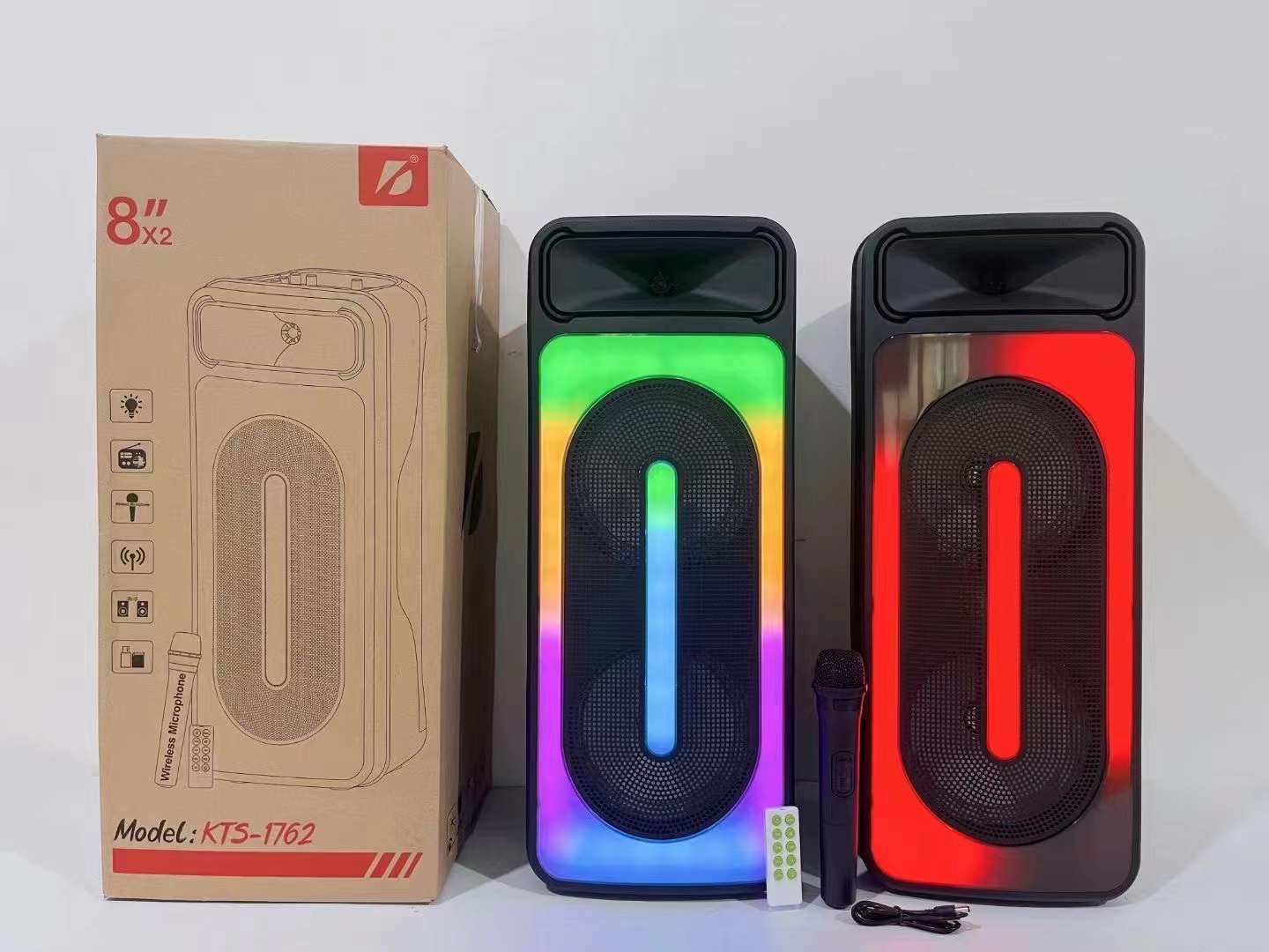 ลำโพงบลูทูธ wireless speaker รุ่น KTS-1762 ลำโพงเสียงดี ไฟ RGB พร้อมไมค์ | Lazada.co.th