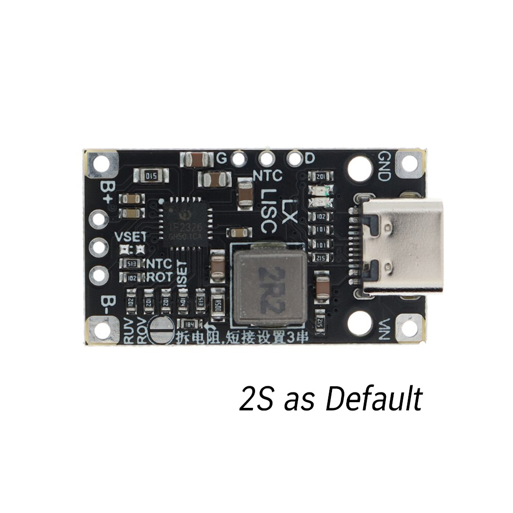 2S 3S โมดูลชาร์จแบตลิเธียม แบบมี BMS Balanced Charger IP2326 Lithium Battery Charging Boost ...