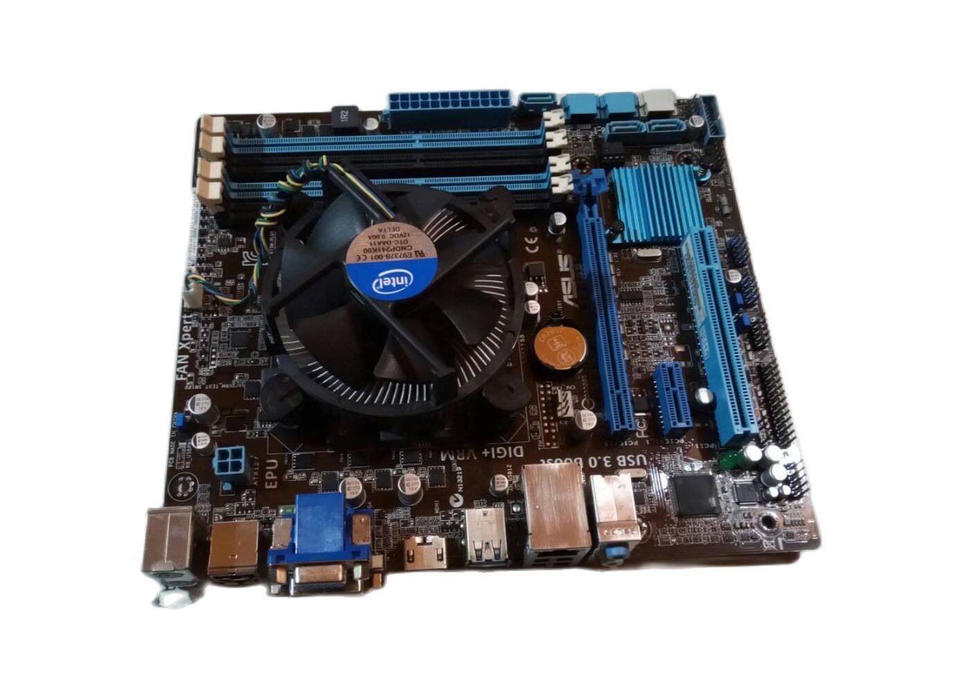 เมนบอร์ดพร้อม CPU i5 / i3 /G2020+ Mainboard ASUS B75M-PLUS (LGA1155 ...