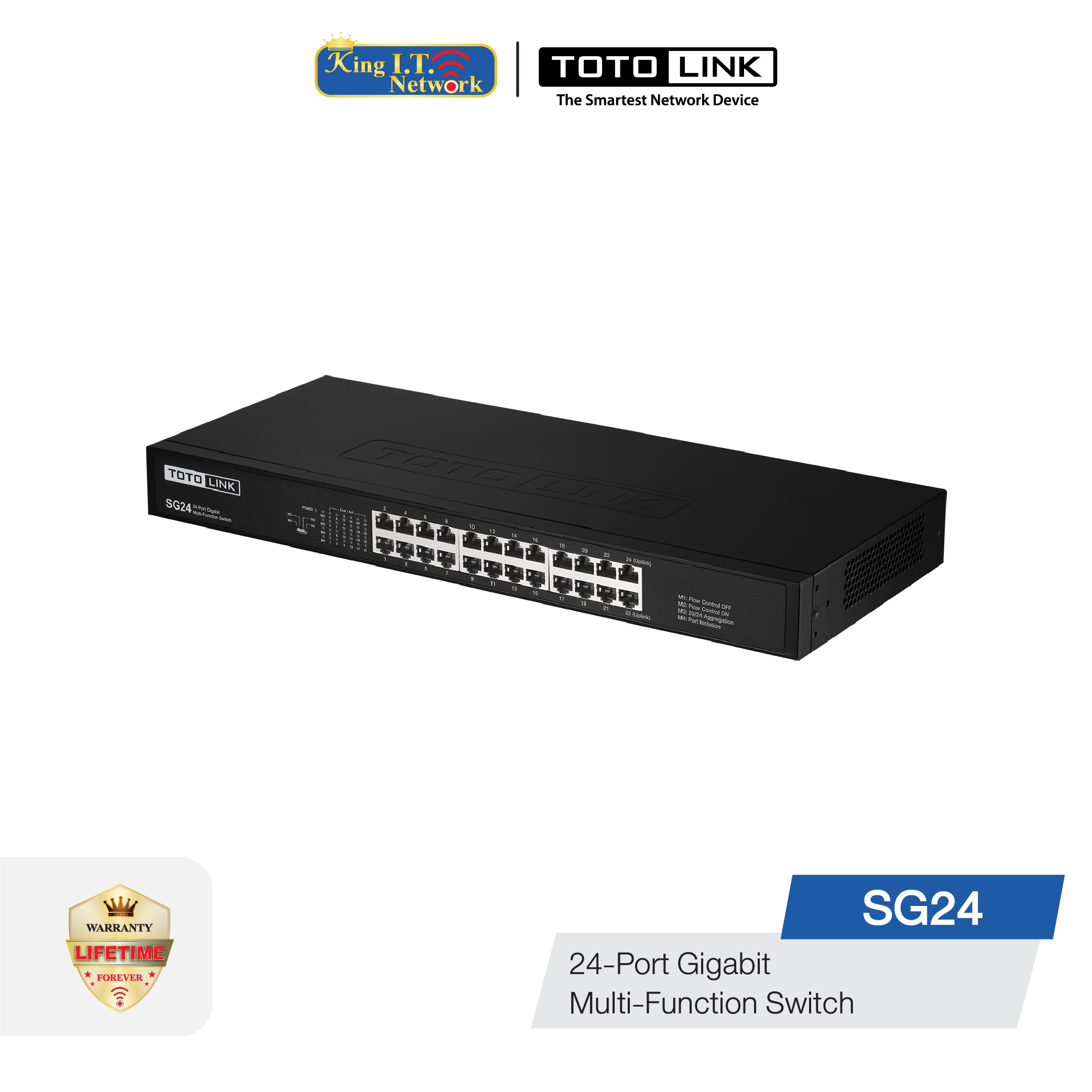 TOTOLINK (SG24) 24-Port Gigabit Unmanaged Switch | Lazada.co.th