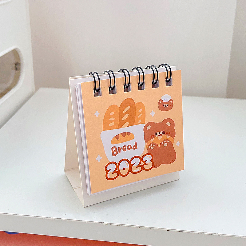 Cartoon desk calendar in 2023 Cute Student Desktop Calendar Monthly ...