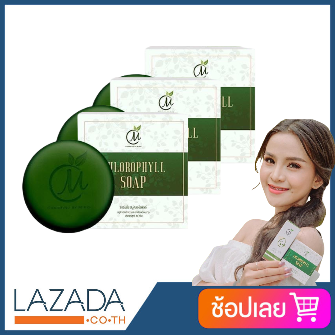 Chlorophyll Soap สบู่ชาร์มมิ่ง คลอโรฟิลล์ ดีท็อกซ์ผิว สบู่ดีท๊อกสารพิษ ...