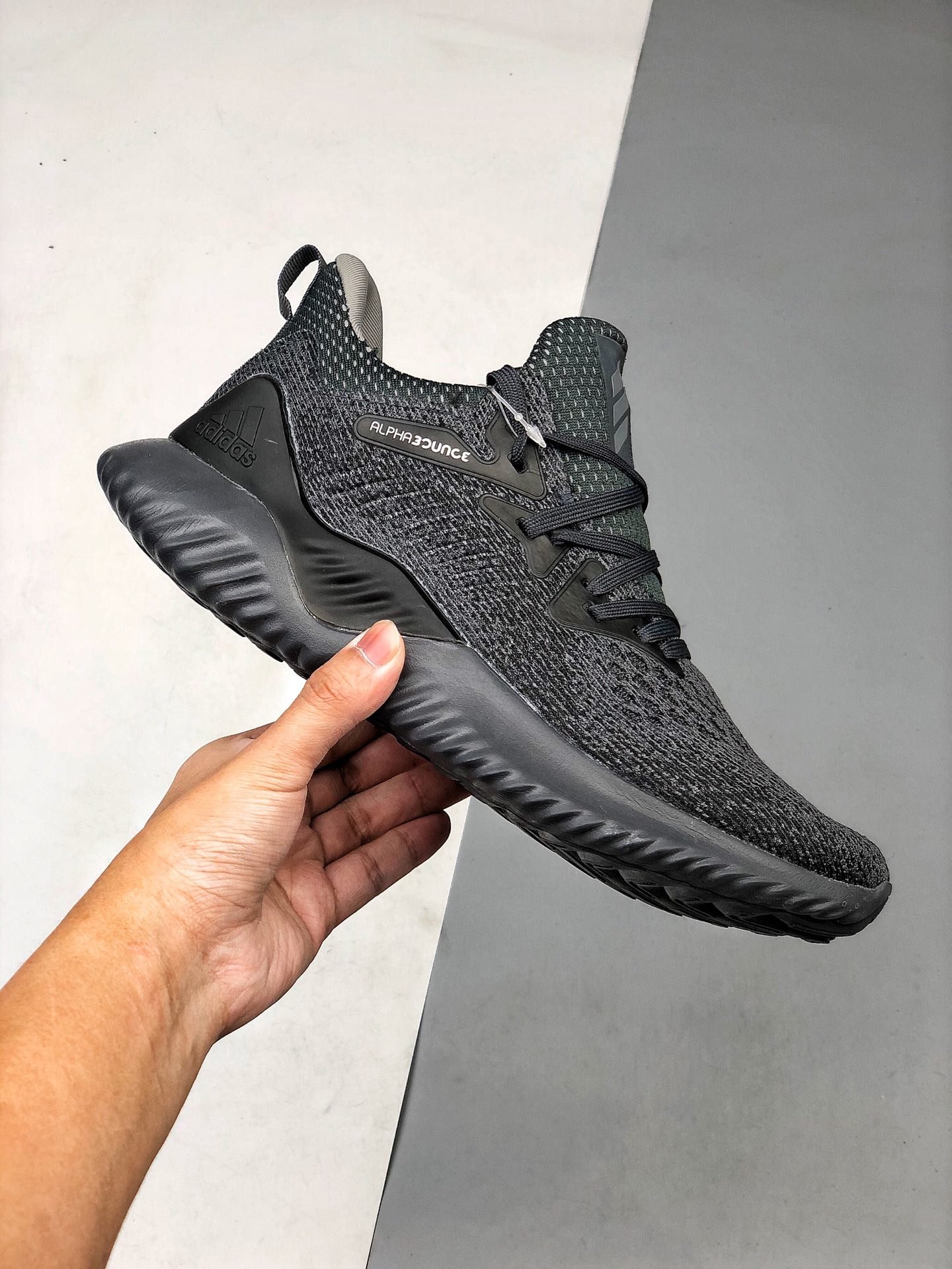 Adidas AlphaBounce HPC AMS Running Shoes Blue sports shoes Clearance ...