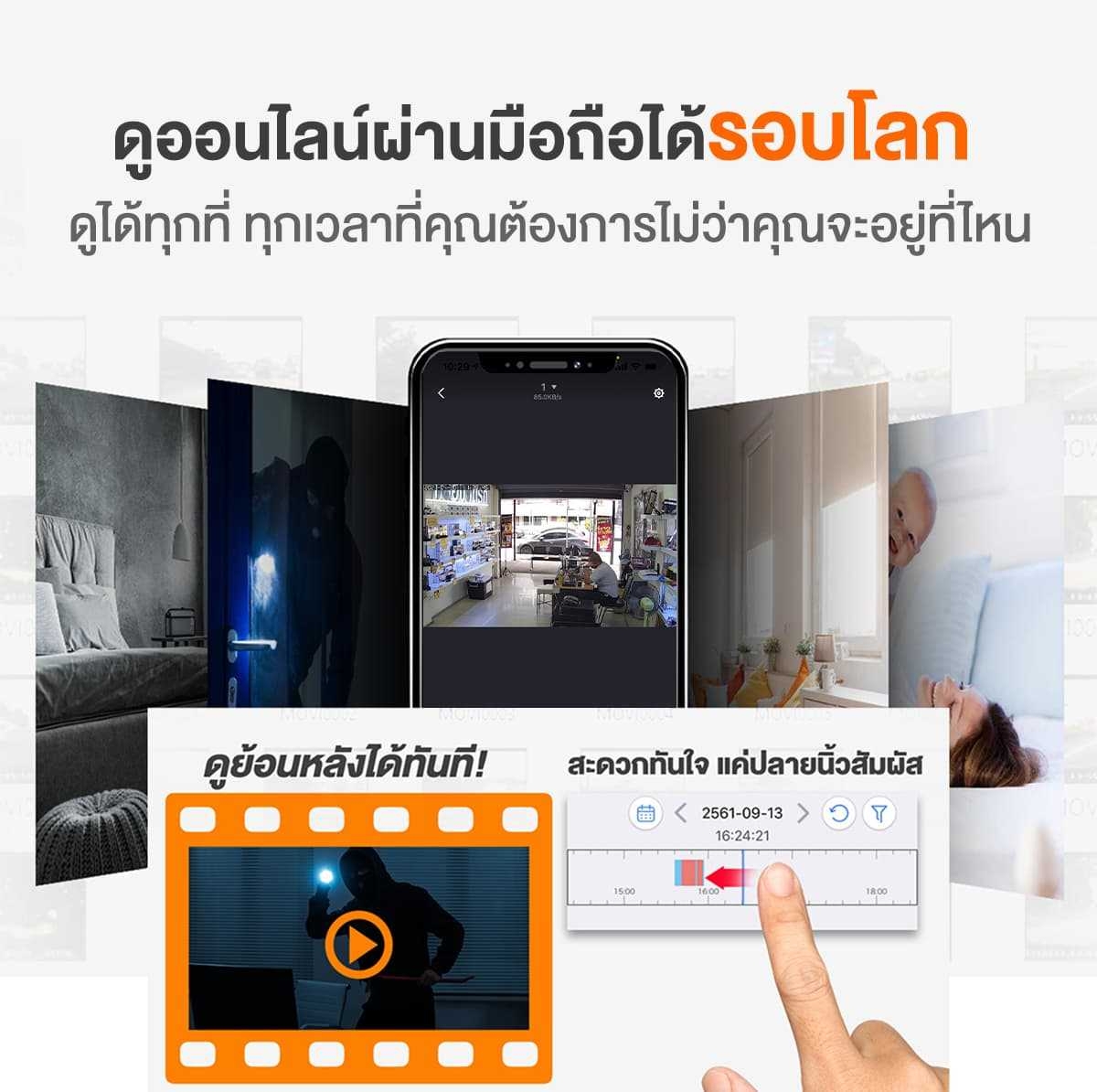 AXON IP CAM OUTDOOR กล้องวงจรปิด กล้องบ้าน ชัดระดับ FHD ไม่ง้อ WIFI กัน ...