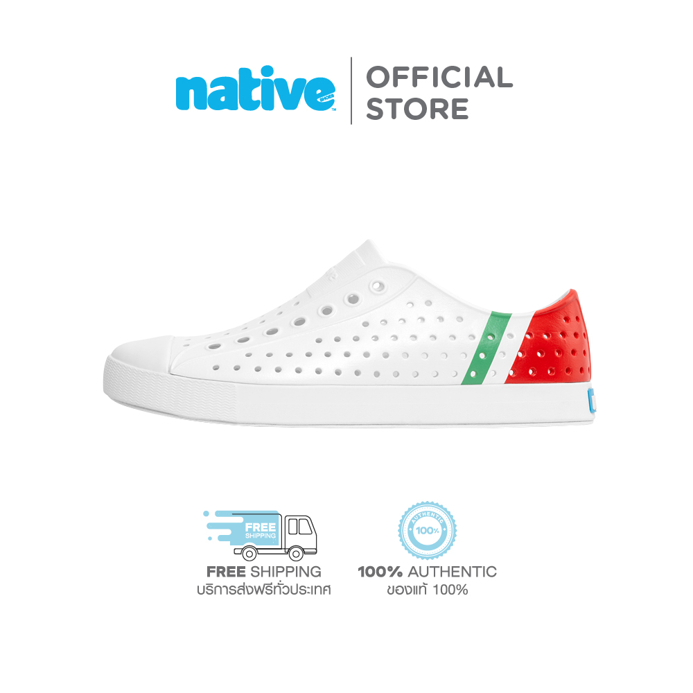 Native รองเท้ากันน้ำผู้ใหญ่ EVA รุ่น Jefferson Block Shell White/ Green ...