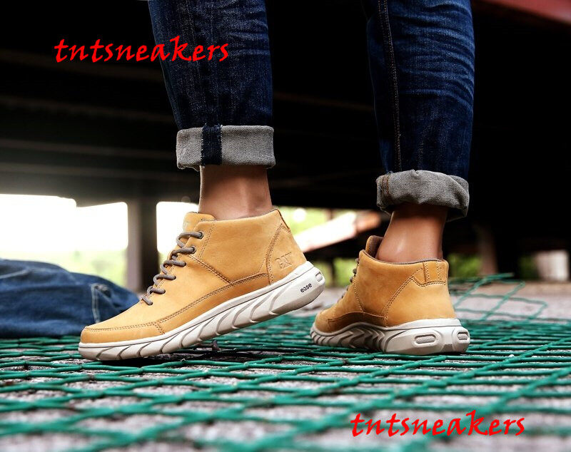 Original Caterpillar Men FOOTWEAR Work Genuine Leather Boot Shoes 706 ...