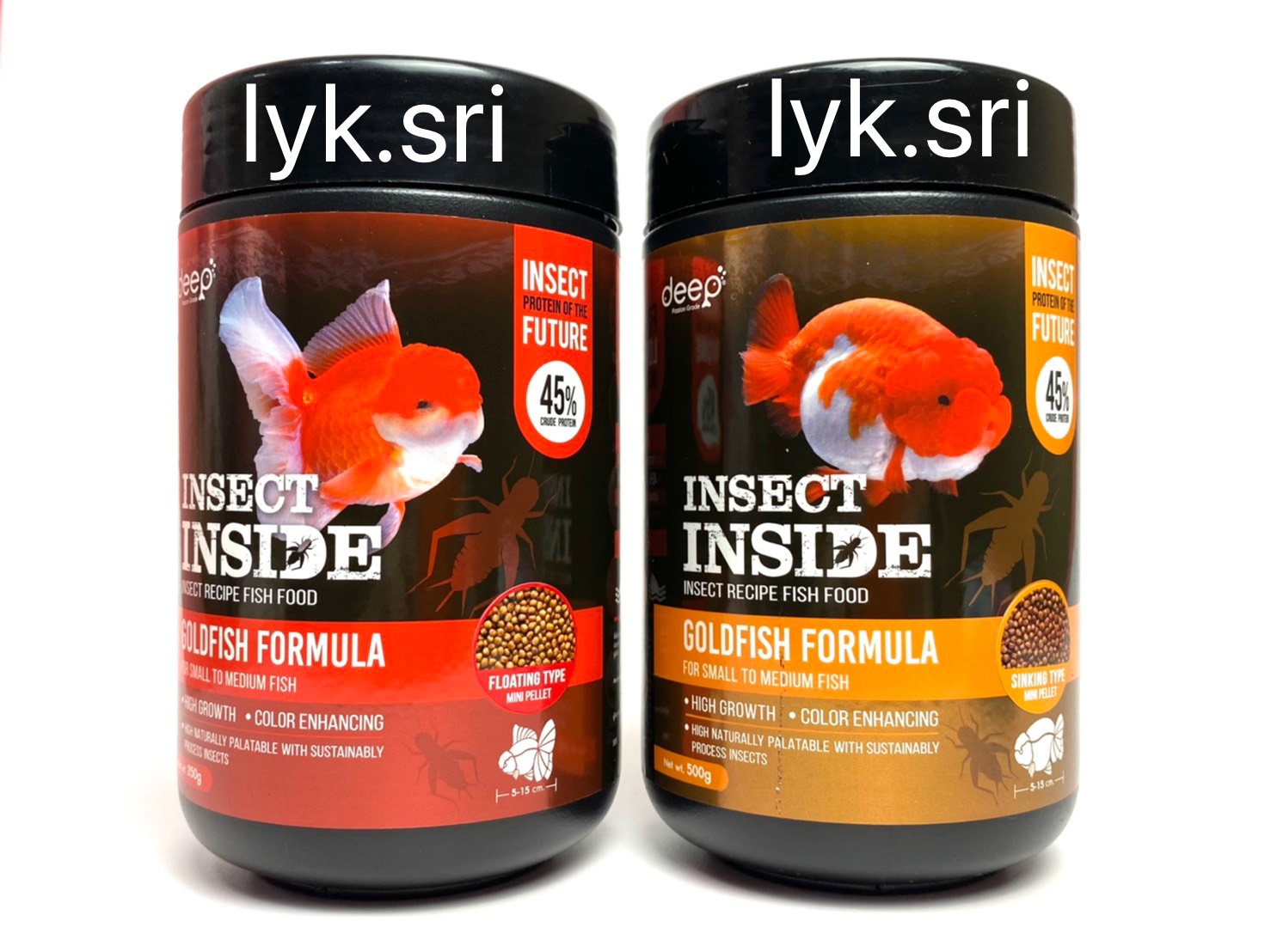 Deep Insect Inside อาหารปลาทองทุกสายพันธุ์ สูตรเร่งโตเร่งสี หอมมาก ทาน ...