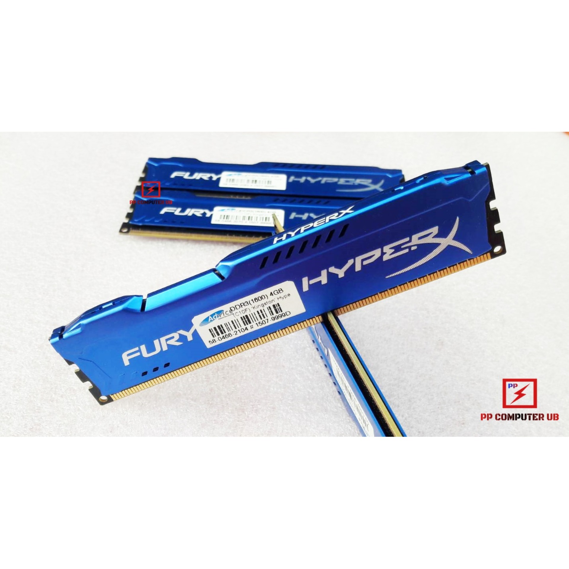 JIB 8GB (8GBx1) DDR3/1600 RAM PC (แรมพีซี) KINGSTON HyperX FURY RED ...