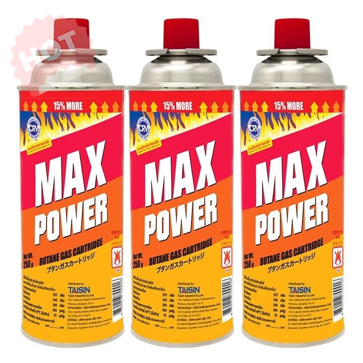 HOT SALE! สินค้าดี มีคุณภาพ ## แก๊สกระป๋องMax Power 250g ## แก๊สกระป๋อง ...