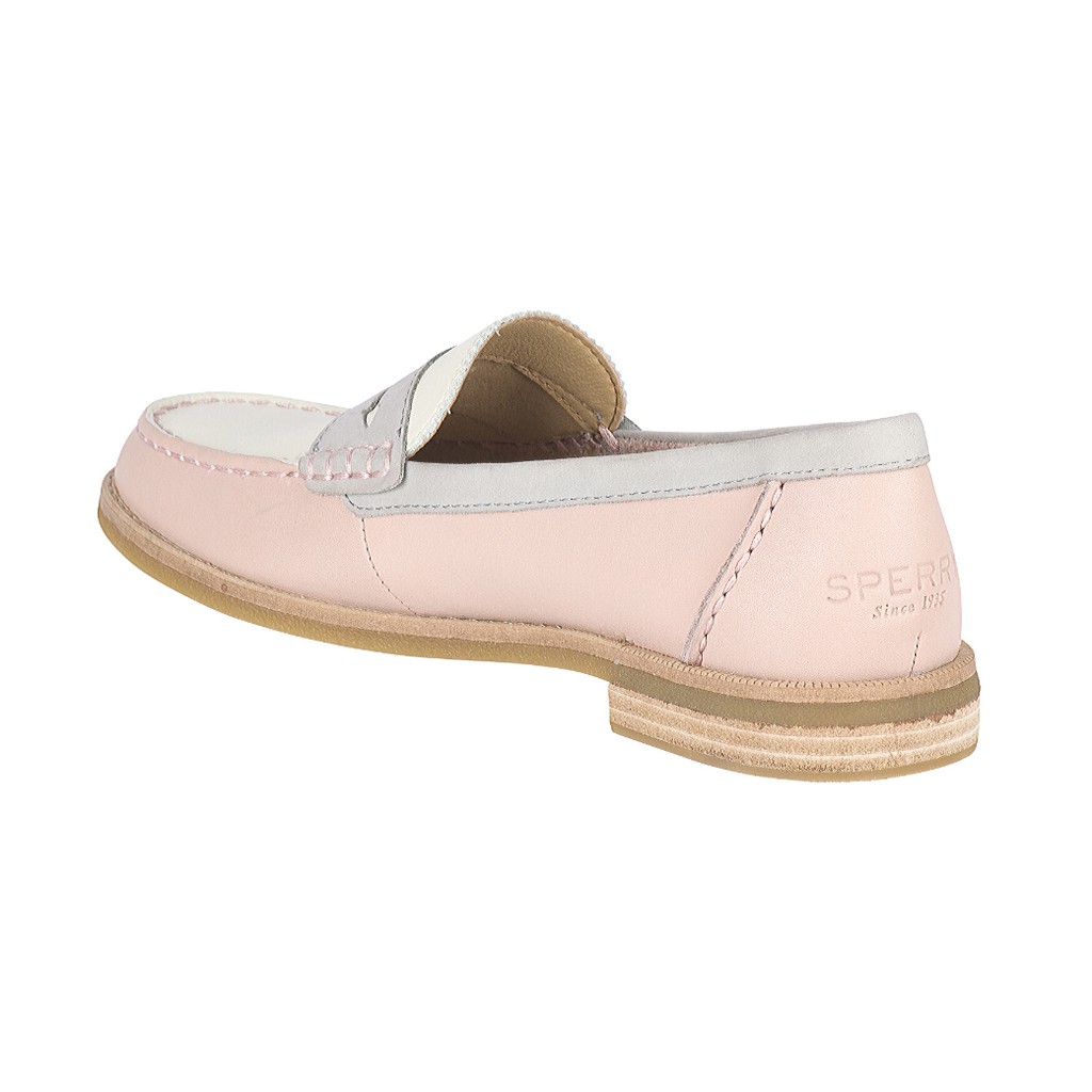 Sperry รุ่น Seaport Penny Tri Tone รองเท้าลำลองหนัง ผู้หญิง สี Blush ...