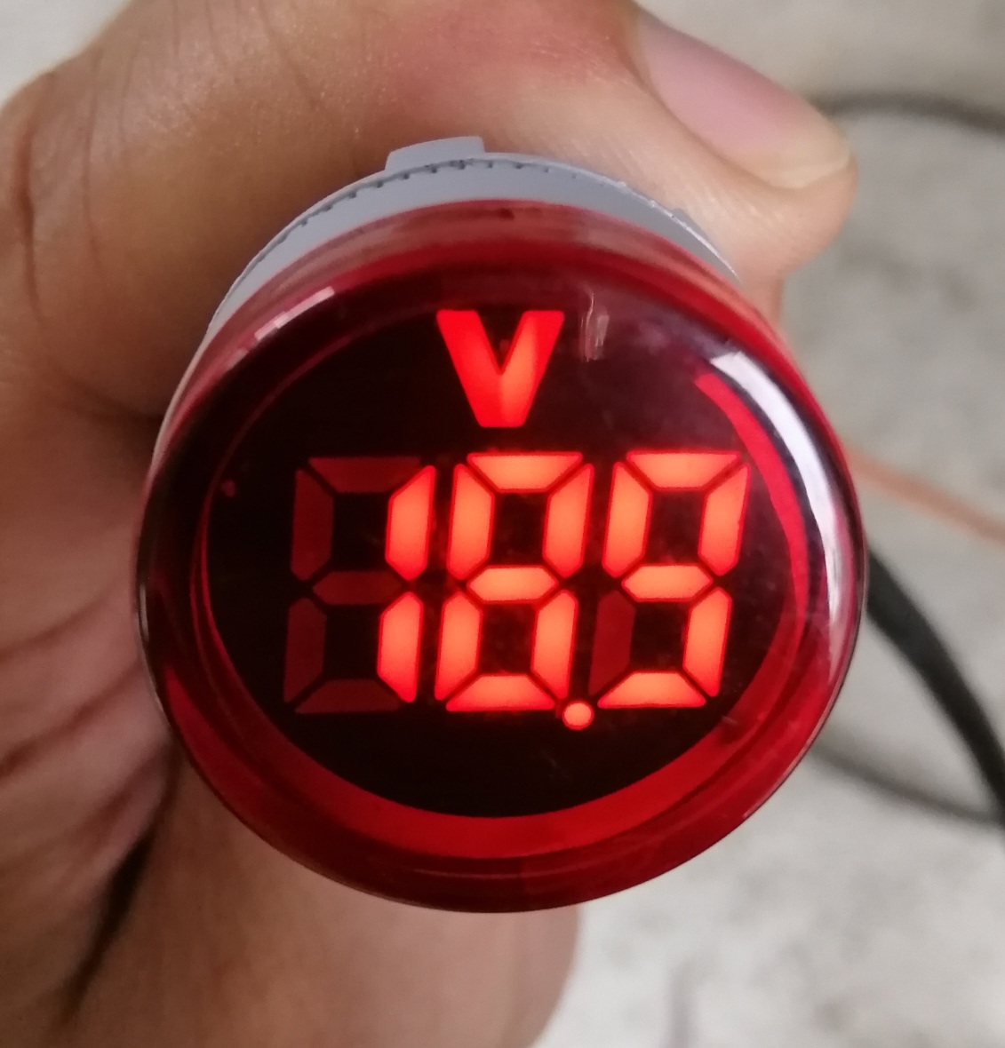 วัดโวลต์ วัดไฟdc LED 5-60Vdc รุ่น AD16-22V Red สีแดง Digital DC voltmeter โวลต์มิเตอร์ วัดแรงดัน ...