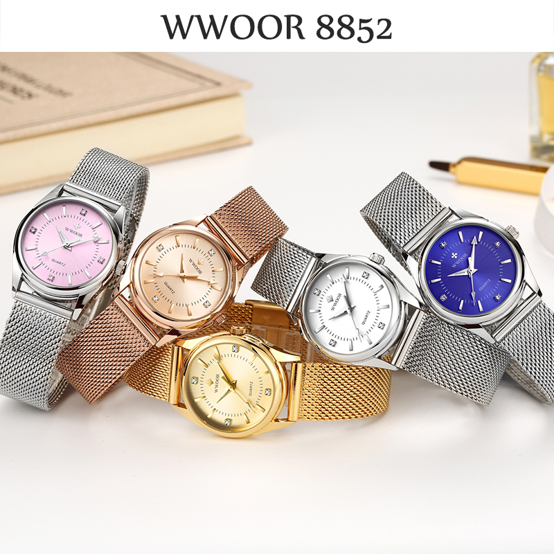 WWOOR Small Watch Women Luxury Brand Everyday Dress Bracelet Watches ...
