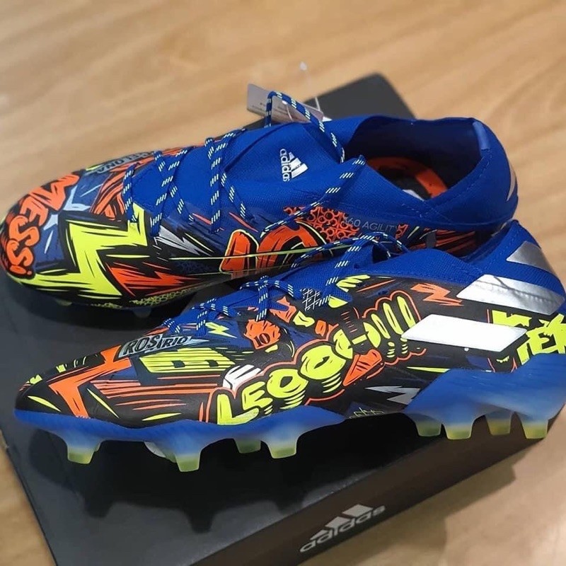 รองเท้าฟุตบอลADIDAS Nemeziz Messi 19.1 FG ลายพรีเมี่ยมของ Lionel Messi ...