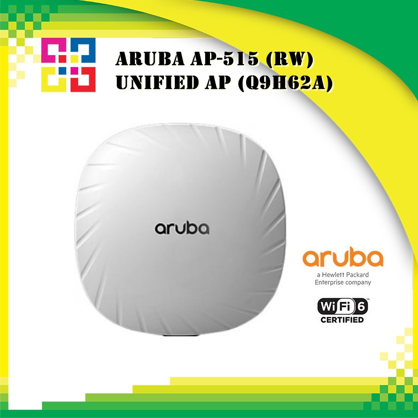 R2H28A Aruba AP-505 (RW) Dual Radio 2x2:2 802.11ax Internal Antennas ...