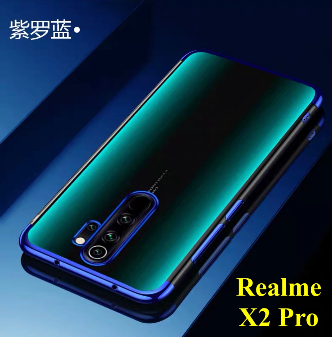Case Realme X2 Pro เคสนิ่ม ขอบสีหลังใส เคสกันกระแทก สวยและบาง TPU CASE ...