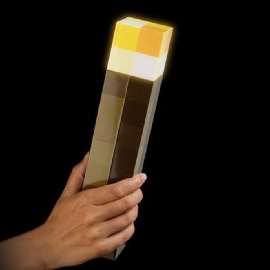 Minecraft Torch Light Glowing Toy Game อุปกรณ์ต่อพ่วงรุ่นเดียวกัน Miner ...