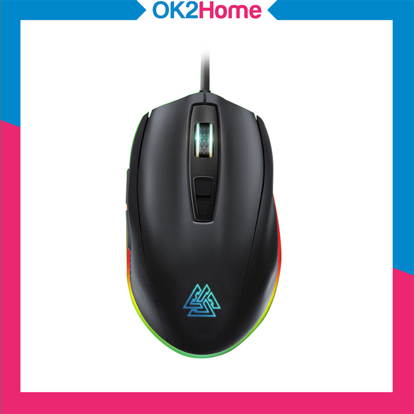 EGA Type M8 Wireless GamingMouse มีไฟ RGB มีให้เลือก 2 สี BlackWhite ...