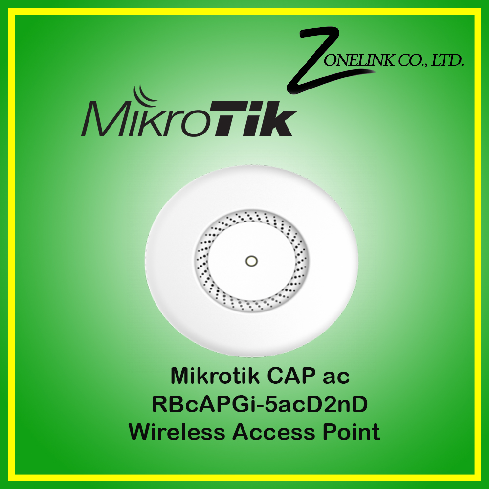 cAP ac Dual-band 2.4 / 5GHz wireless access point for mounting on a ...