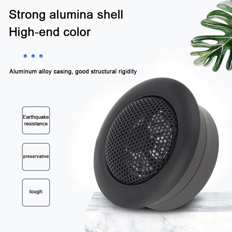 2pcs 120W High Efficiency Mini Dome Tweeter Speaker 12V Loudspeaker ...