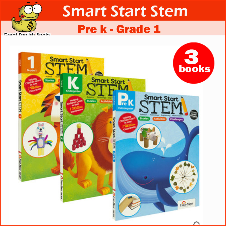 (In Stock) พร้อมส่ง แบบฝึกหัดภาษาอังกฤษ Smart Start STEM Books ชุด 3 ...