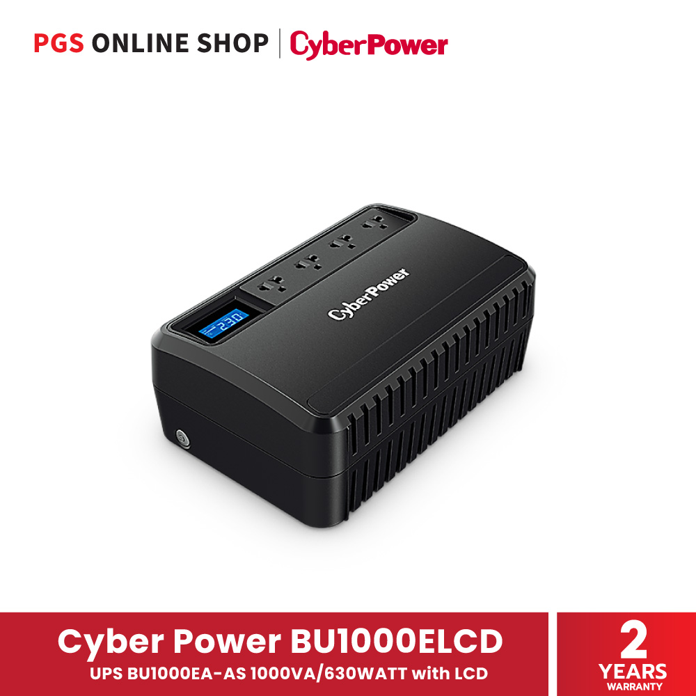 CyberPower (เครื่องสำรองไฟฟ้า) รุ่น UPS BU1000EA-AS 1000VA/630WATT with ...