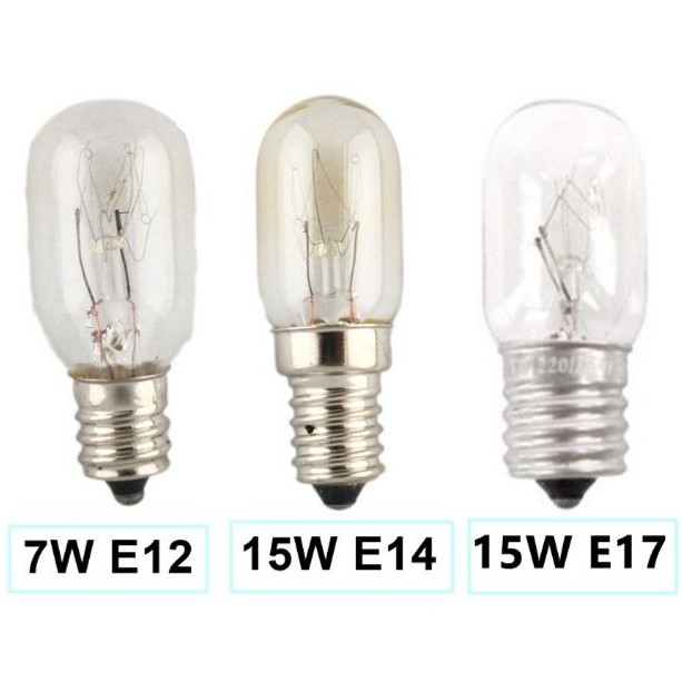 โปรแรงของปี หลอดไฟตู้เย็น หลอดตู้เย็น มีหลายเกลียว 15W 220V/230V ขั้ว E12,E14,E17 ลด ถูกสุดๆ โคม ...