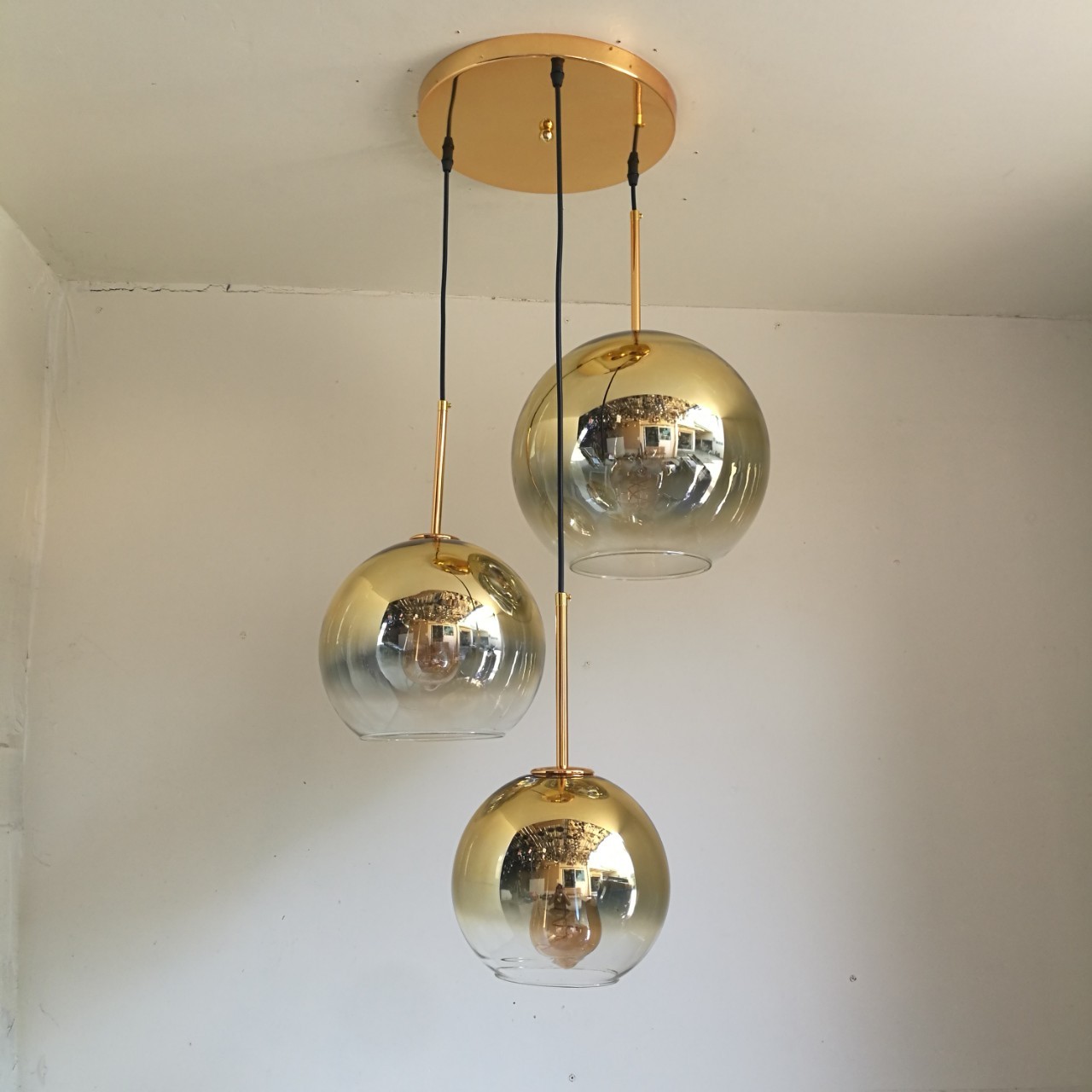 neolight-โคมไฟห้อยต่างระดับ ทรงกลม 3 หัว 3 ขนาด รุ่น 7009-3JS แถมหลอดไฟledแสงเหลือง - CST ...