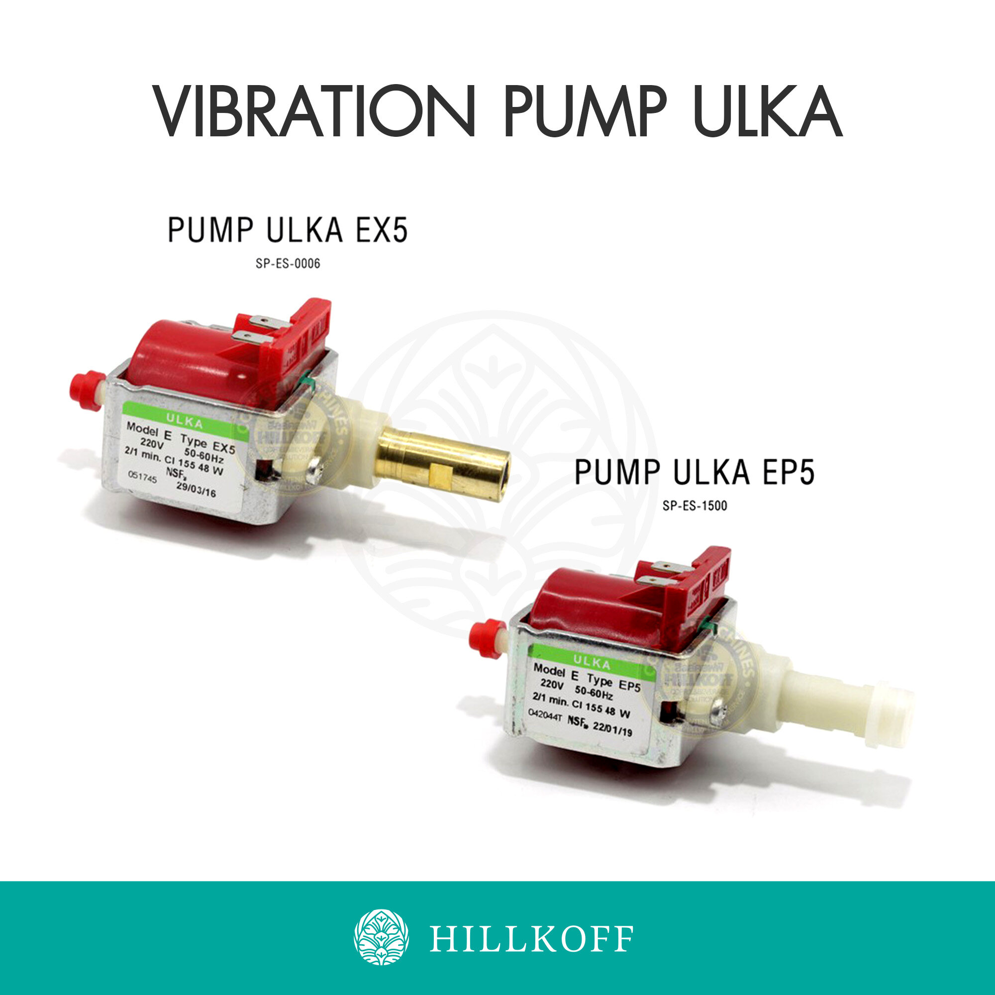 HILLKOFF อะไหล่เครื่องชงกาแฟ Vibration Pump ULKA Pump EX5 ULKA Pump EP5 ปั๊มน้ำเครื่องชงกาแฟ ...