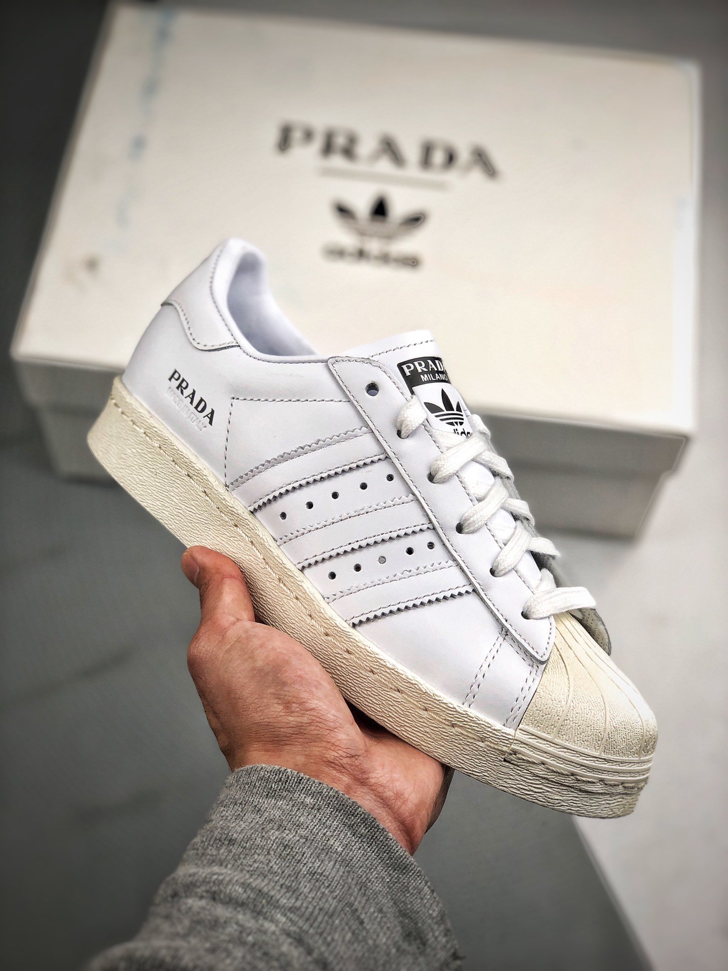 ADIDAS Superstar Sneakers White board shoes Spot Couple shoes Ride ...