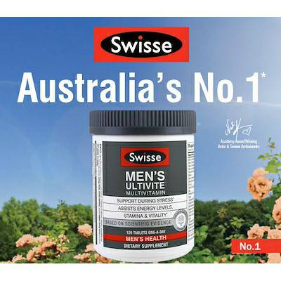 Swisse Men's Ultivite Multivitamin 120 Tablets สวิสไวตามินบำรุงท่านชาย 120 เม็ด - NV Australia ...