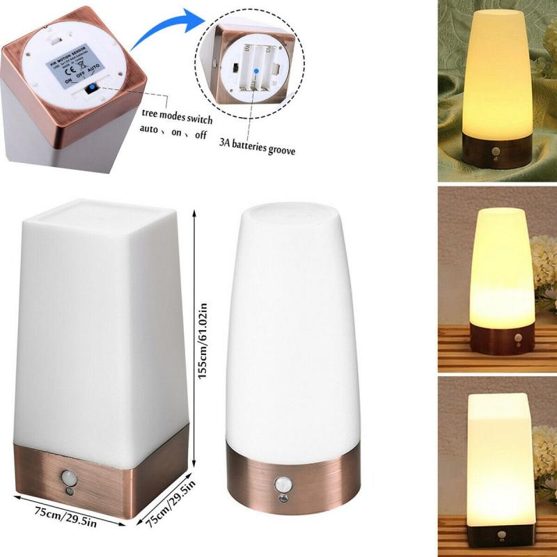 Induction Light Wireless PIR Motion Sensor LED Night Lamp Battery ...
