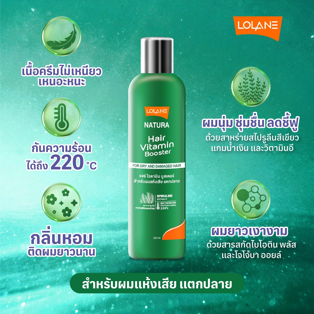 ครีมบำรุงผม โลแลน เนทูร่าแฮร์ ไวตามิน บูสเตอร์ Lolane Nature Hair ...