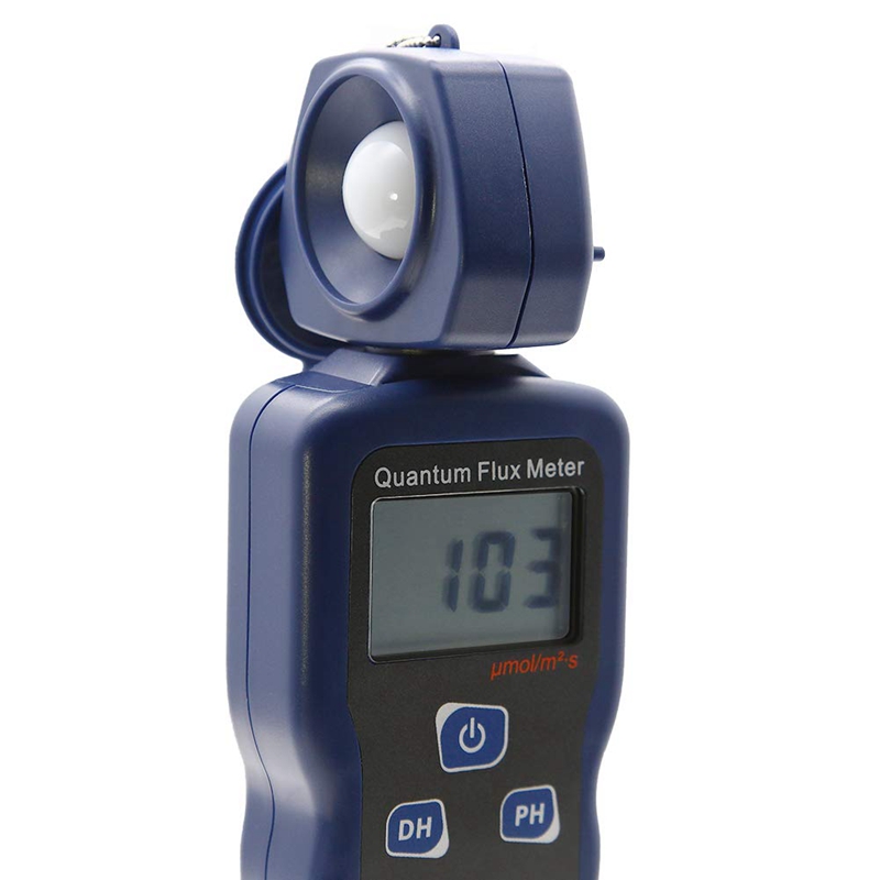 Quantum PAR Meter,Quantum Flux Meter 270° Rotatable Detector Measure ...
