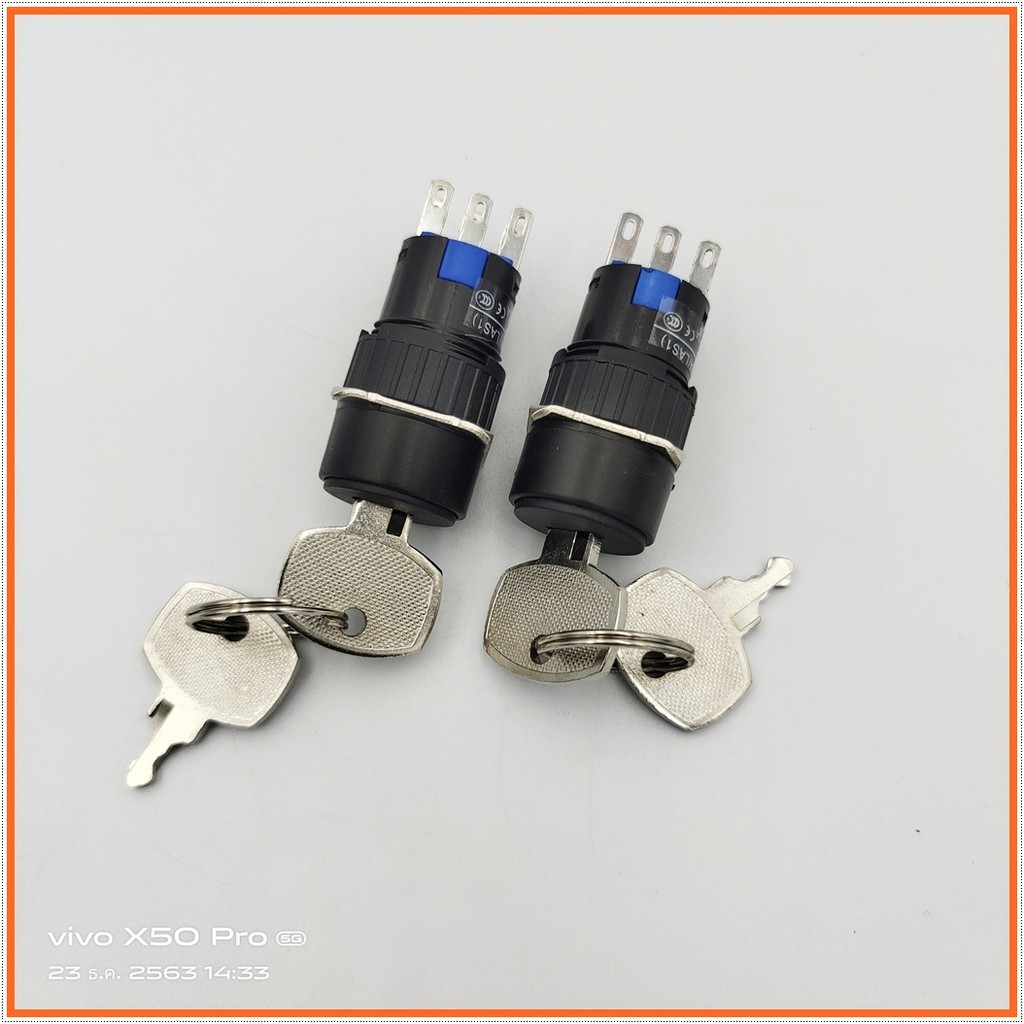 MODEL: LA16Y-11Y/LA16Y-22Y/ KEY SWITCH 16MM.สวิตซ์กุญแจ16มิล 2จังหวะ ...