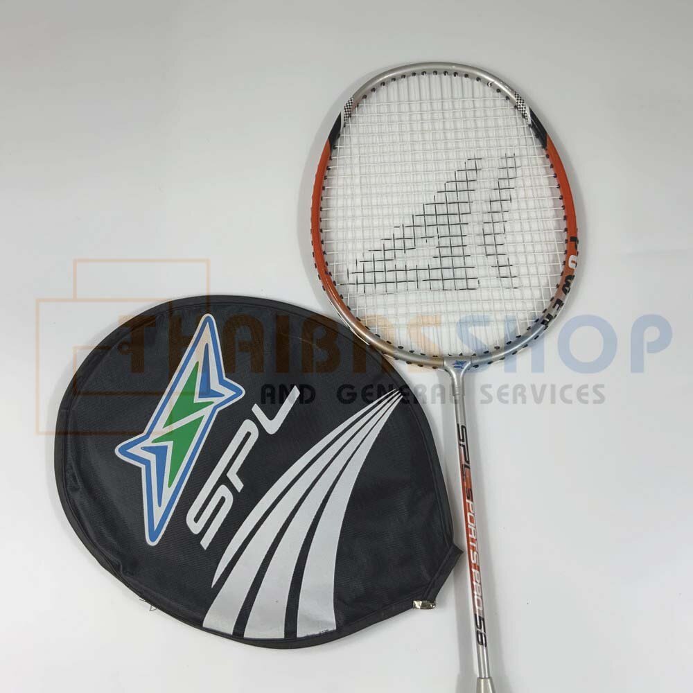[ของแท้ 100%] ไม้แบดมินตั้น ไม้แบด พร้อมซอง SPL Sport Pro 58 สีส้ม-เทา ...
