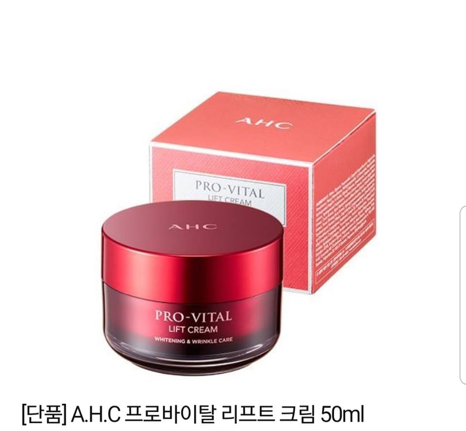 AHC Pro Vital Lift CREAM 50 ml เครื่องสำอาง เซรั่มหน้าใส ครีมหน้าใส ของแท้ 100% - KOREA BEAUTY ...