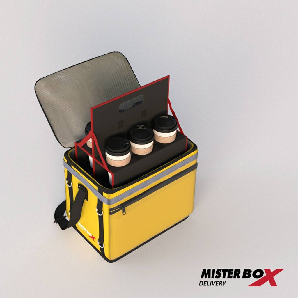 สุดคุ้ม โปรโมชั่น กระเป๋าส่งอาหาร และเครื่องดื่ม ติดมอไซค์ MISTER BOX ...