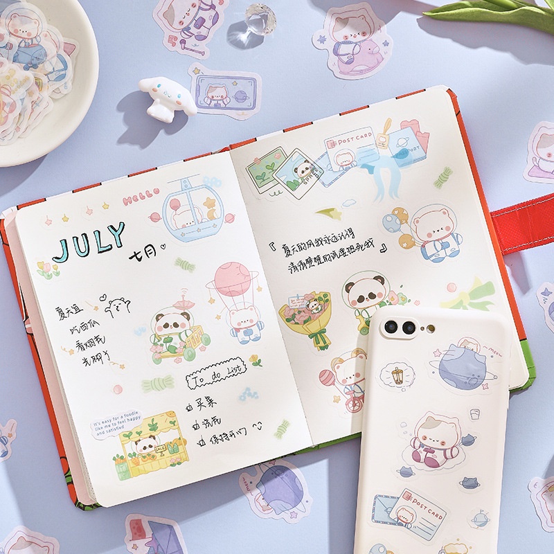 imoda 40sheets Creative Cute Animal Sticker DIY Scrapbooking Decoration ...